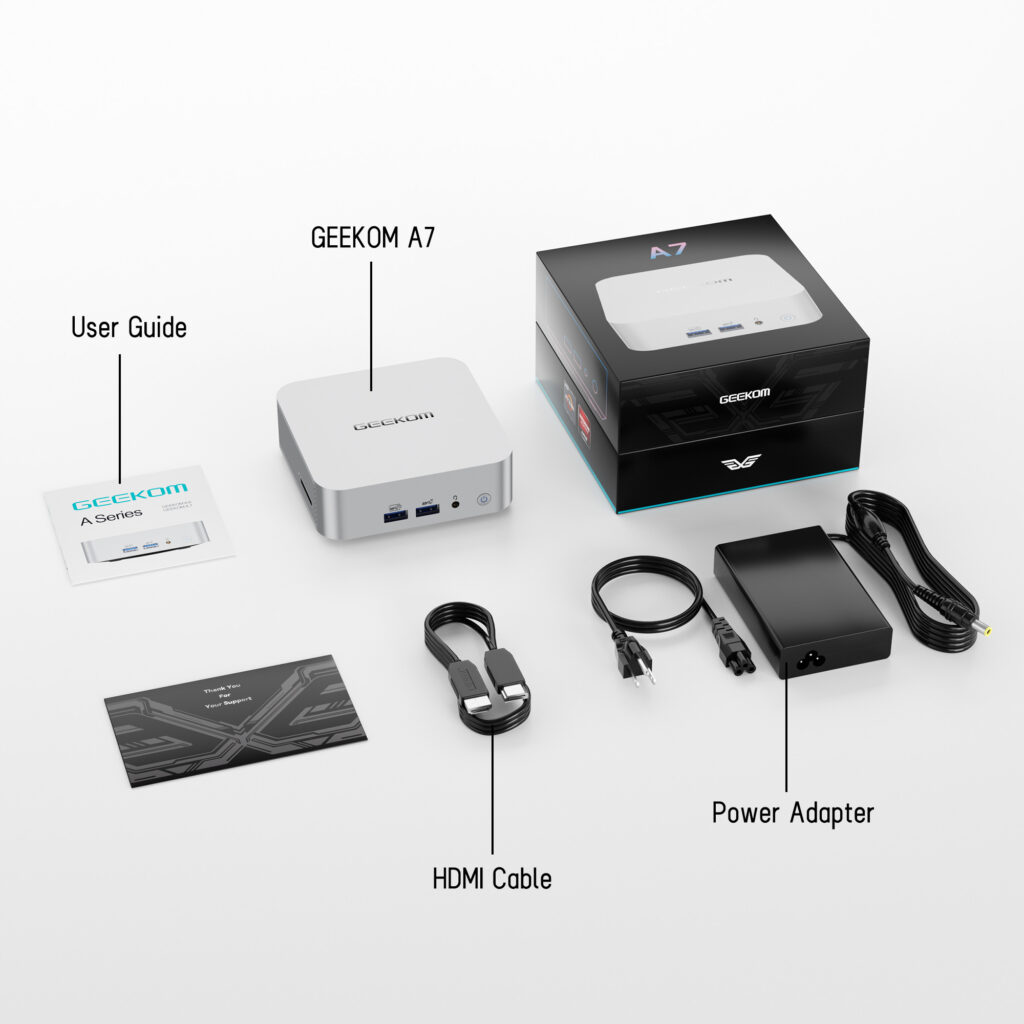 GEEKOM A7 Mini PC with AMD Ryzen™ 7000 Processors Ryzen 7/ 9