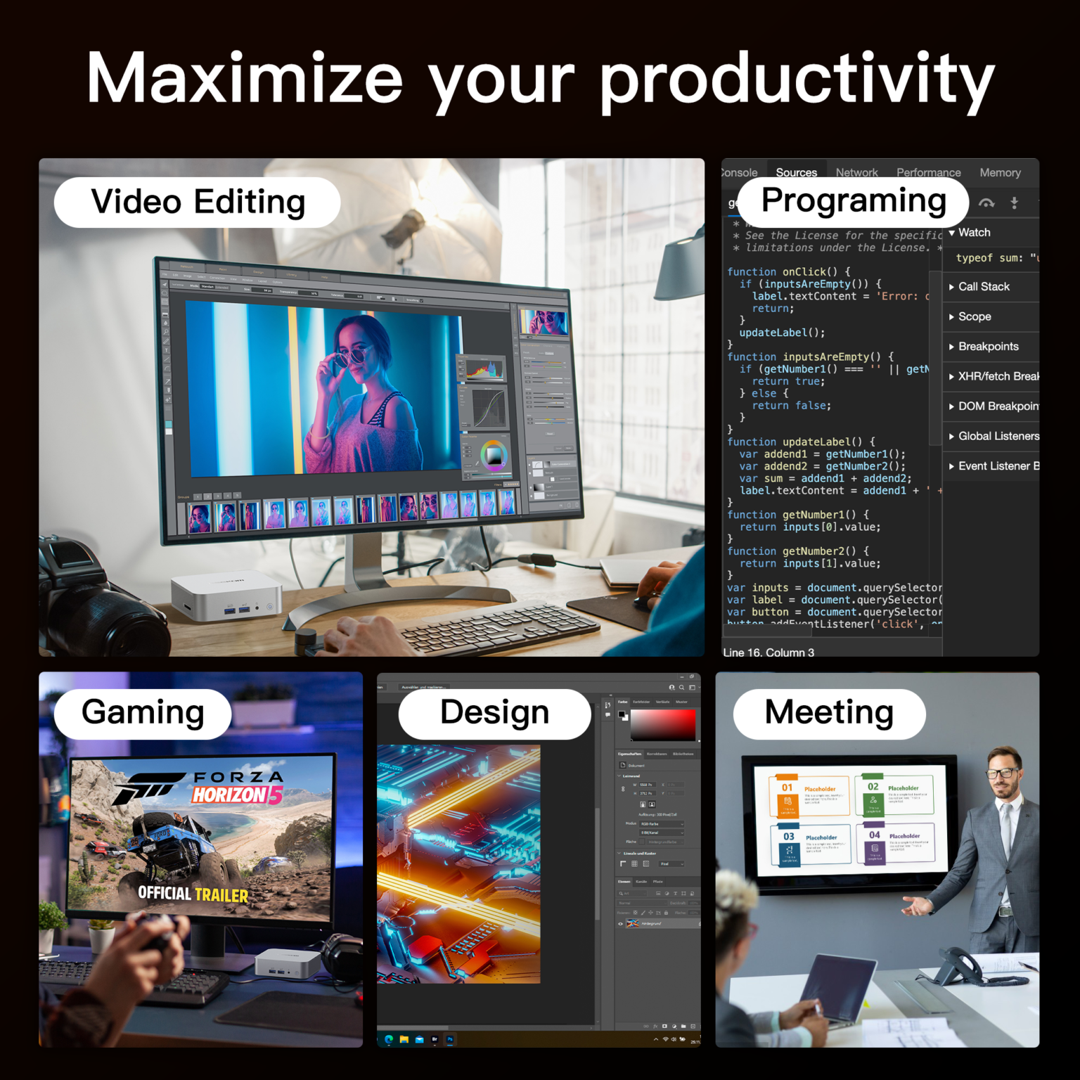GEEKOM A7 Mini PC with AMD Ryzen™ 7000 Processors Ryzen 7/ 9
